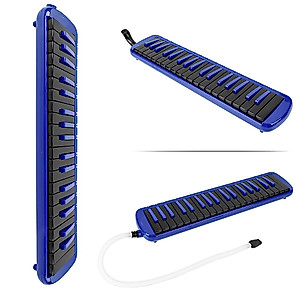 Melodica 37 Key, Melodicas Piano Blowpipe Melodica Musical Instrument(blue)