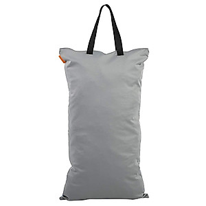 Zerodis Wet Dry Cloth Diaper Bags, Double Zippers and Double Pockets Large Hanging Reusable Wet Pail Bag for Beach Pool Gym Wet Dirty Clothes