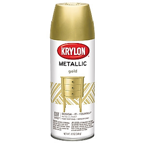KRYLON DIVERSIFIED BRANDS K01706 Krylon Spray Paint, Gold 12 Ounce (Pack of 1)