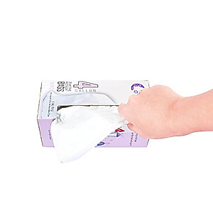 Orino Ultra Strong Small Garbage Bags for Car Bath Room and Office 4 Gallon Drawstring Can Liner 0.7 mil White Unscented 60 Count Cat Litter Trash Bag for Small Trash Bin