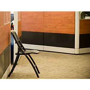 Mity-Lite Flex One Folding Chair, 18-8 Steel, Black, 4-Pack