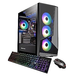 iBUYPOWER Pro Gaming PC Computer Desktop SlateMR 236i (Intel i5-12600KF 3.7GHz, GeForce RTX 3060 12GB, 16GB DDR4 RGB RAM, 500 GB NVMe SSD + 1 TB HDD, WiFi Ready, Windows 11 Home)