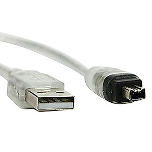 chenyang Only for DCR-TRV75E DV Firewire to USB Cable USB 2.0 to Firewire IEEE 1394 4Pin iLink Cable 1m