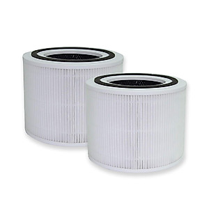 PUREBURG Replacement Filter Compatible with PuroAir 240 Air Purifier,2-Pack H13 HEPA 4-Stage Filtration Activated carbon Air Clean Dust VOCs
