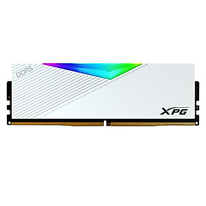 XPG Lancer RGB DDR5 6400MHz 32GB (2x16GB) CL32 UDIMM 288-Pins Desktop SDRAM DDR5 Dual Channel RAM Kit White Heatsink (AX5U6400C3216G-DCLARWH)