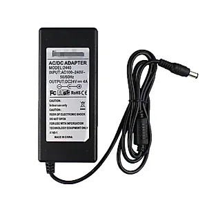 24V 4A AC DC Adapter with Cord for Zebra GX420d GK420d GK420t GX420t GX430T Printer
