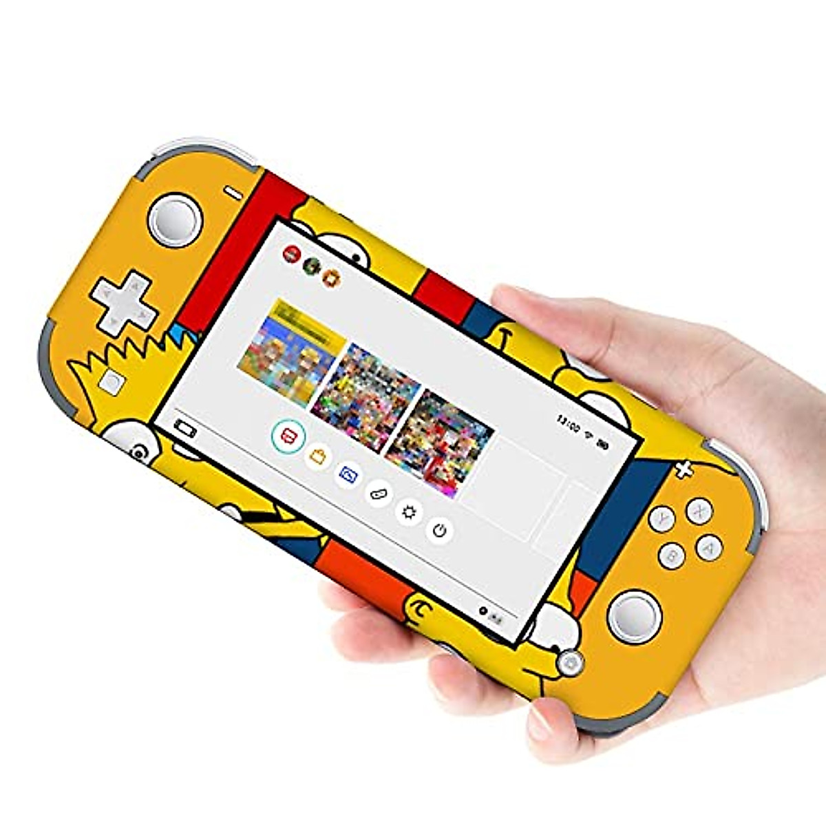 Rose Gold Marble Design Watercolor Gradient Texture Anime Vinyl Skin Decal Sticker, Suitable for Switch, Switch lite Game Console Protection Set