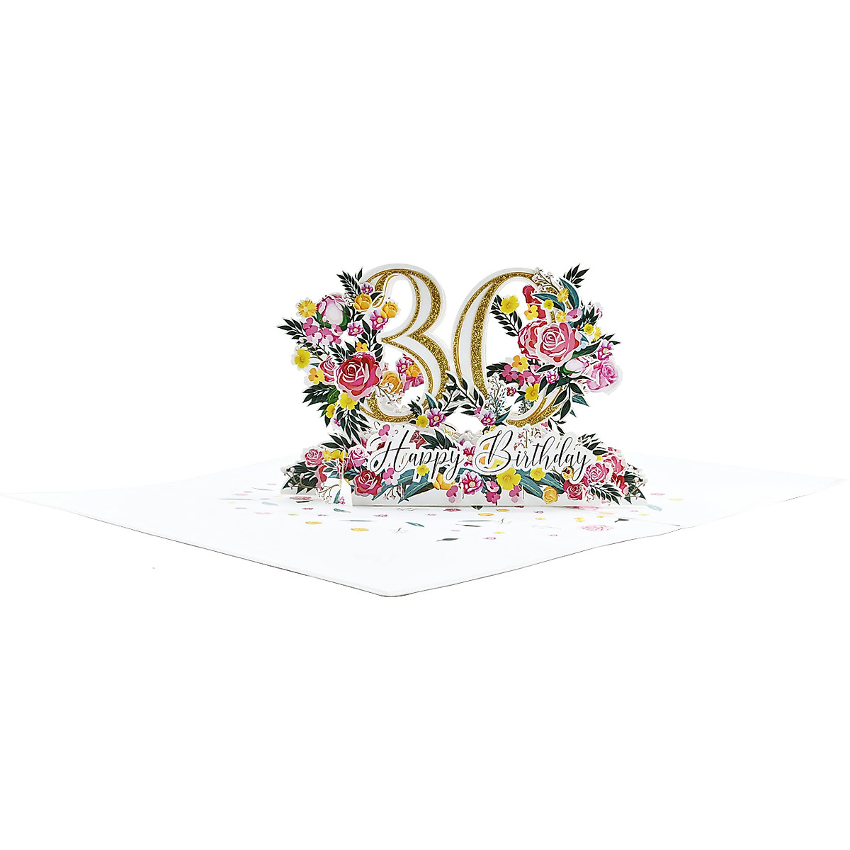 Happy 30th Birthday Pop Up 3D Greeting Card