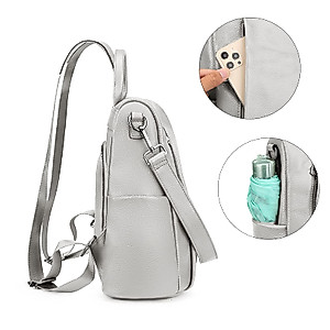 YALUXE Backpack Purse for Women Anti-Theft Leopard Genuine Leather School Travel Daypack