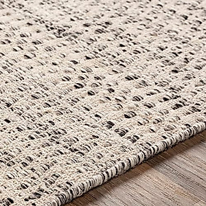 Mark&Day Area Rugs, 8x10 Marie Global Gray Area Rug, Beige Grey Black Carpet for Living Room, Bedroom or Kitchen (8' x 10')
