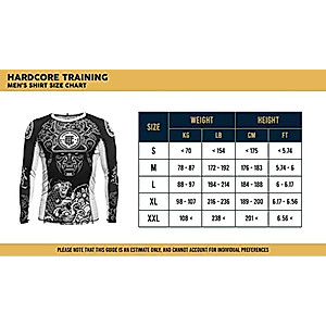 Hardcore Training Camo 2.0 Rash Guard Short Sleeve Men's Compression Long Sleeve MMA No-Gi Tight BJJ Grappling Base Layer Fitness XL