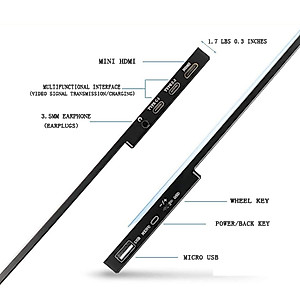 4K 14 Inch 2160P Portable Monitor, 100% SRGB USB-c Mini HDMI Monitor IPS Gaming Monitor with Dual Speakers