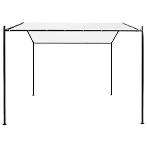 Matalde Outdoor Patio Gazebo with Sturdy Steel Frame Gazebo, Outdoor Waterproof Gazebo, Backyard Portable BBQ Gazebo for Patio Backyard Garden Lawn, White 9.8' x 9.8' x 8.5'