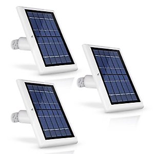 Wasserstein Solar Panel with Internal Battery - Compatible with Blink Outdoor 3/4/XT/XT2 (3-Pack, White) (Camera NOT Included)