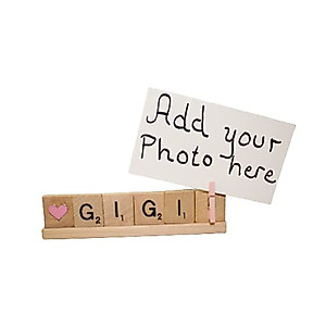 Hiding Place Boutique, Handmade Gigi Frame, Love Gaga Gift Photo Picture Personalize Christmas Birthday Sign Decor Brag Desk Name Plate Sister Custom Baby Annoucement Reveal Niece Grammy Grandma Nonna