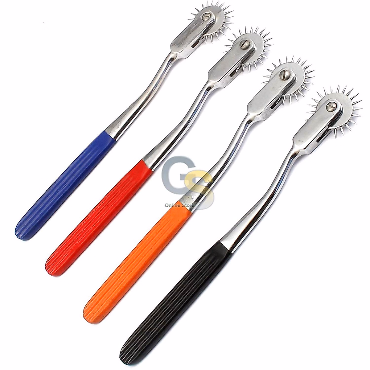 G.S 4 WARTENBERG PIN Wheel Pinwheel Chiropractic SURGI Instruments Color Handle Best Quality