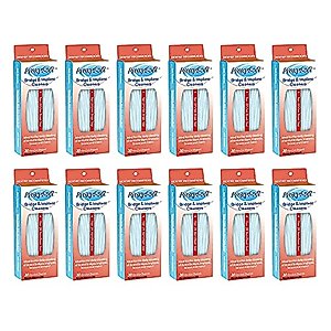 Proxysoft Dental Floss for Bridges and Implants 12 Packs - Floss Threaders for Bridges, Dental Implants, Braces with Extra-Thick Proxy Brush for Optimal Oral Hygiene -Teeth Bridge and Implant Cleaners