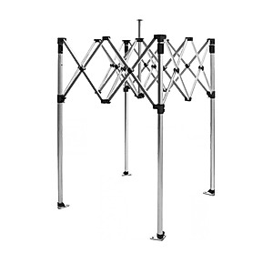 Vispronet 5x5 Canopy Tent Frame – 27lb Aluminum Frame with Height Adjustable Hexagonal Legs – Max Clearance Height of 7ft – Perfect for Pop Up Canopy, Beach Canopy, Camping Canopy – Frame Only