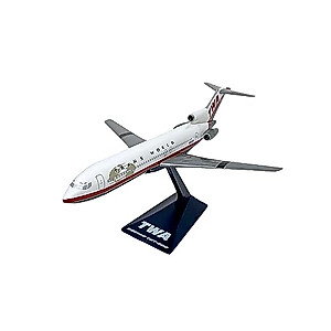 Flight Miniatures TWA (95-01) 727-200 Trans World Airline 1:200 Scale - Plastic Snap-Fit Model Airplane - Collectible Replica of TWA Trans World Airline Part #ABO-72720H-022