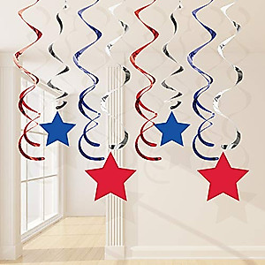 Creative Converting Patriotic Dizzy Danglers, Multicolor