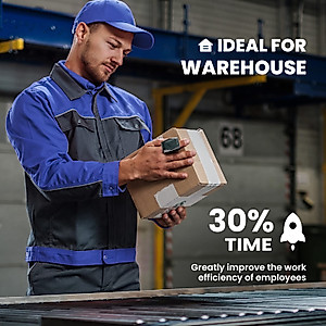 Eyoyo 2D QR Ring Barcode Scanner, Wearable Finger 3-in-1 USB Wired & 2.4G Wireless & Bluetooth Scanner, Left & Right Hand Wearable, Image 1D Warehouse Inventory Bar Code Reader for Android, iOS iPhone