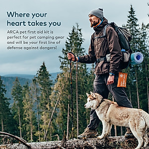 ARCA PET First Aid Kit 3 Piece Set - Each for Home, Car & Travel. Dog First Aid Kit with Thermometer, Tick Remover Kit & Many More