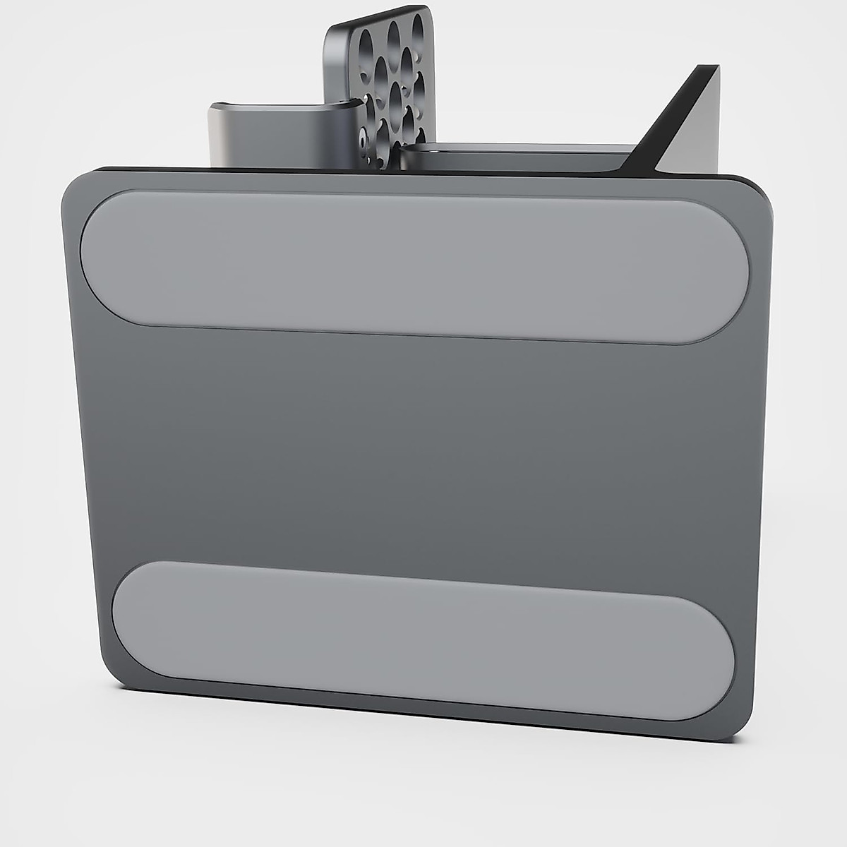 DREWCHAN Stand Holder for Desk Adjustable Aluminum Stand Holder Unversal Cell Phone Dock Home Office Desk Accessories Compatible with iPad Pro 11, 12.9/iPad 10.9 10th; Surface Pro (Grey)