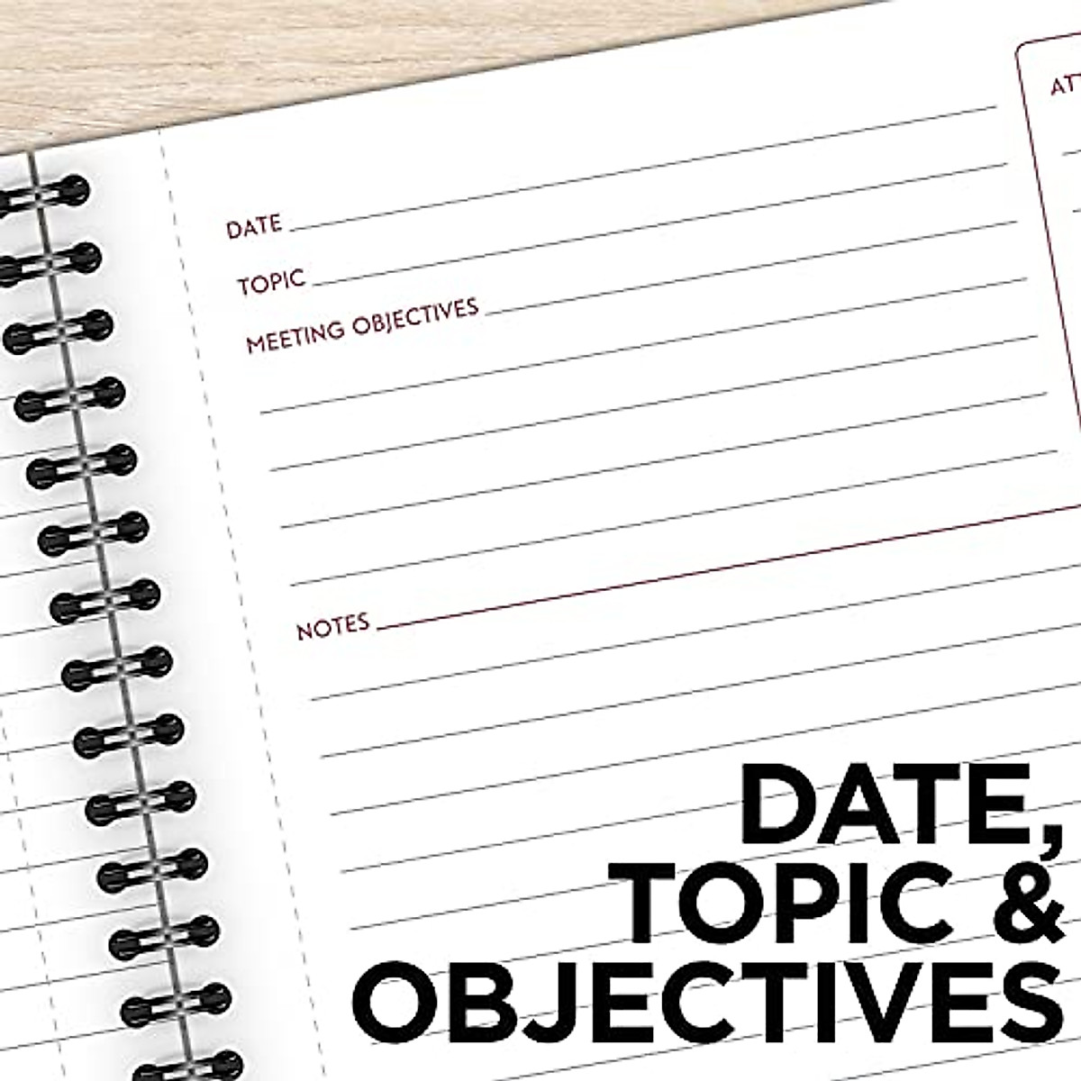 Cambridge Limited Notebook, 9-1/2” x 6-5/8”, 80 Sheet Business / Meeting Notebook, Black (06982)