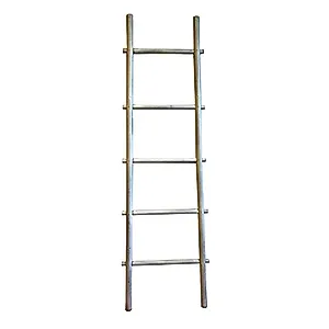 MGP Bamboo Ladder Rack in White 5'