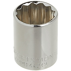 CRAFTSMAN Shallow Socket, Metric, 1/2-Inch Drive, 24mm, 12-Point (CMMT44242)