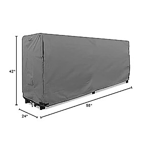 KHOMO GEAR - Firewood Rack Cover 8 foot - Heavy Duty - Black