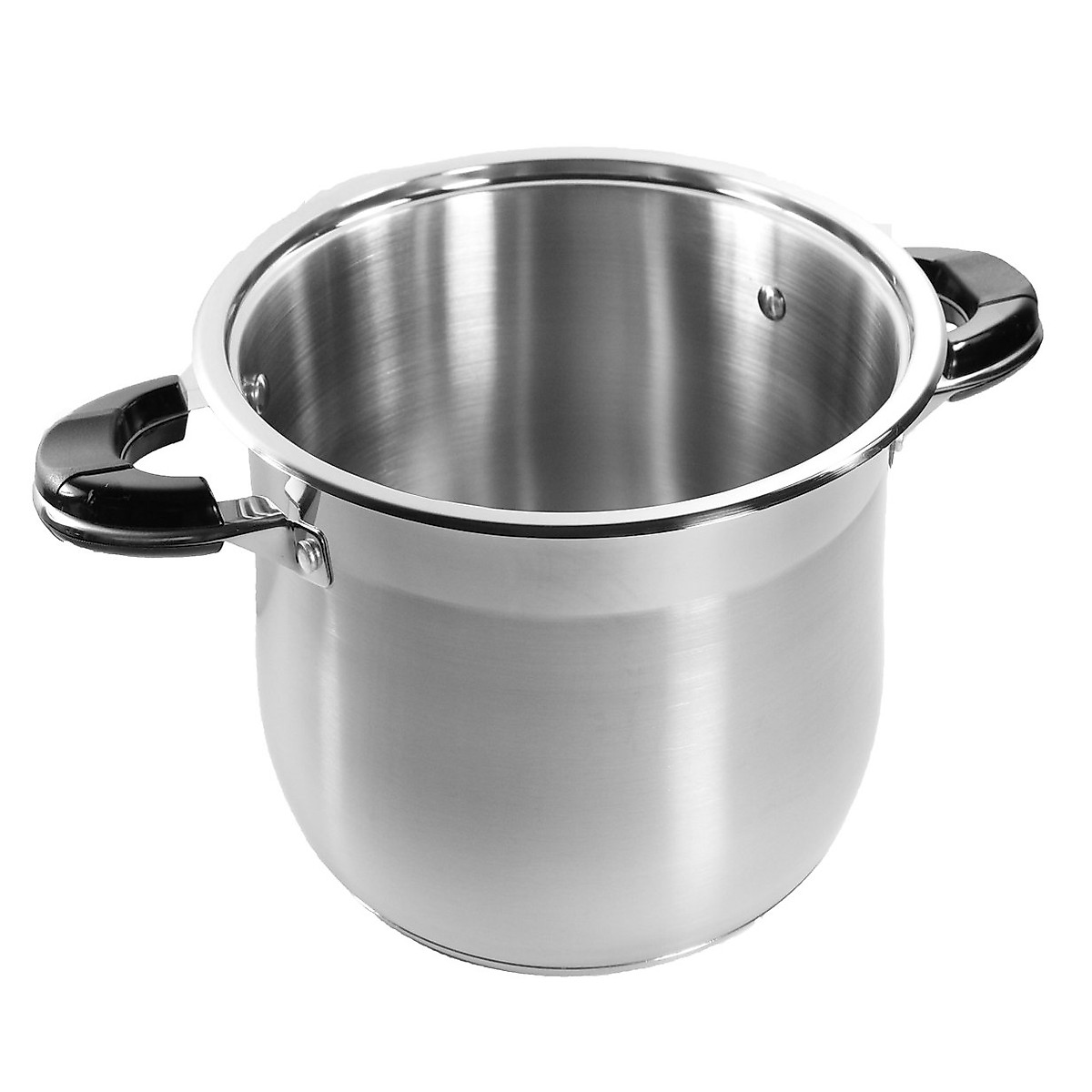 10 Qt Stock Pot 18/10 Stainless Steel Super Double Capsulated Bottom w/Glass Lid