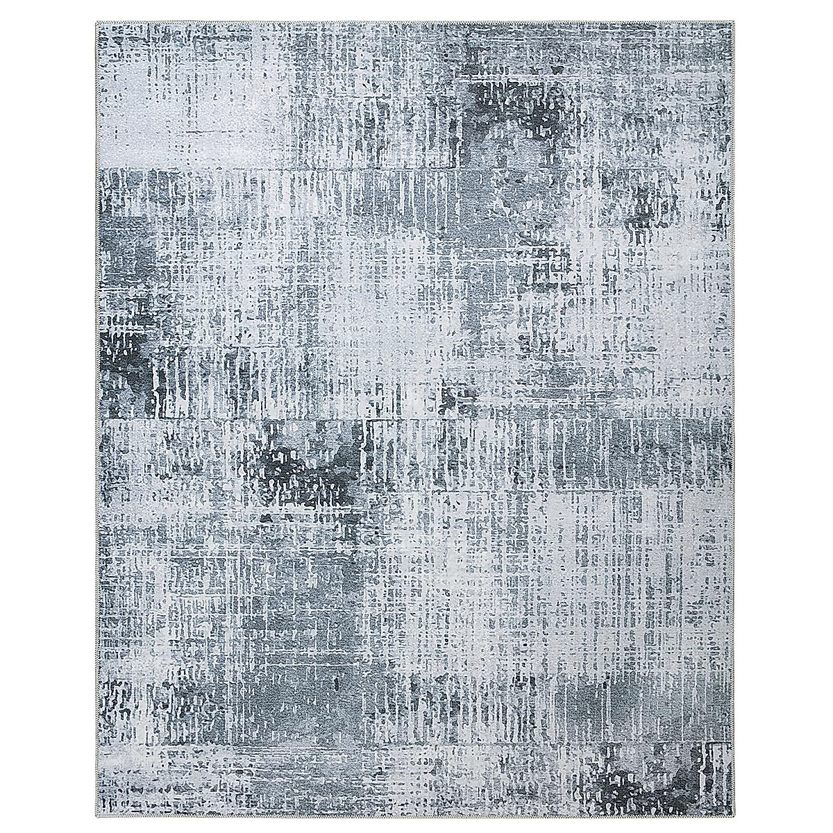 HOMBYS 10x14 ft Modern Abstract Area Rug for Living Room Bedroom, Large Non-Slip Boho Floor Carpet for Indoor Office Dining Room, Traditional Home Deco, Grey, Machine Washable