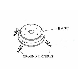Az Patio Heaters THP-ANCHORS Hiland Ground Fixtures