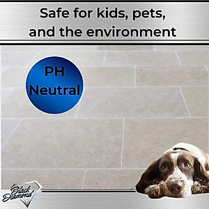 Black Diamond Stoneworks Limestone and Travertine Floor Cleaner: Natural Stone, Marble, Slate, Polished Concrete, Honed or Tumbled Surfaces. Concentrated Ph. Neutral.1 Gallon