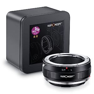 K&F Concept Lens Mount Adapter C/Y-L Manual Focus Compatible with Contax/Yashica (C/Y) Lens to L Mount Camera Body