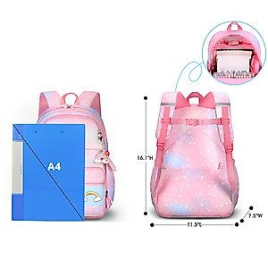 cotmcor Backpacks for Girls, Kids Backpack, Cute Bookbag Bunny School Bag for Kindergarten and Elementary
