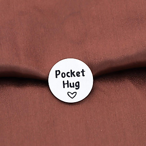 KUIYAI Pocket Hug Token Always Remember You Are Braver Than You Believe Token (Remember-Pocket Hug S)