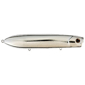 Berkley Cane Walker Topwater Fishing Lure, Chrome, 5/7 oz, 110mm Topwater, Heavy Tail Weight for Long-Distance Casting, Equipped with Fusion19 Hook