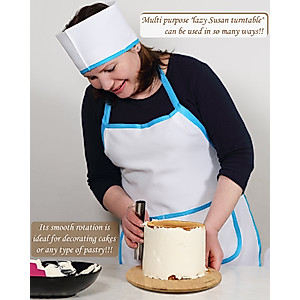 Greenco Bamboo Lazy Susan Turntable Spice Rack, 10 Inch Premium Bamboo, Perfect For Cabinets and Pantries, Neatly Store & Organize Spices, Condiments, and More