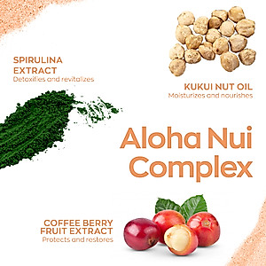 Hanalei Kona Peptide Eye Cream | Minimizes Wrinkles, Puffiness | Hawaiian Botanicals, Caffeine, Peptides | Hydrating Revitalizing Formula | USA Made | Cruelty-Free, Vegan (0.5 oz)