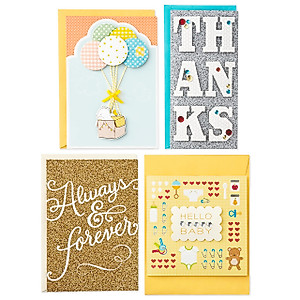 Hallmark All Occasion Handmade Boxed Set of Assorted Greeting Cards with Card Organizer (Pack of 24)—Birthday, Baby, Wedding, Sympathy, Thinking of You, Thank You, Blank