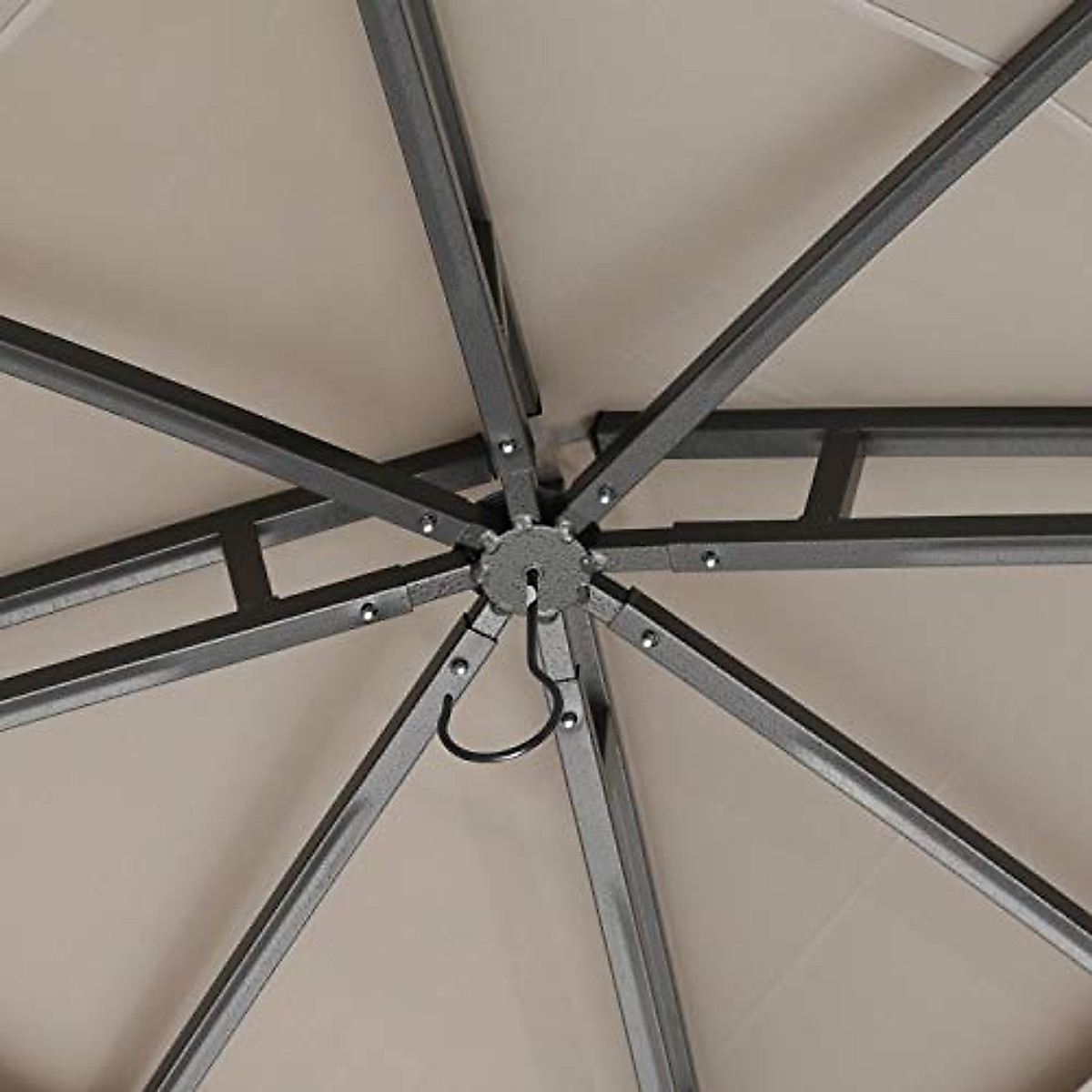 ABCCANOPY 8x8 Outdoor Gazebo - Patio Gazebo with Mosquito Netting, Outdoor Canopies for Shade and Rain for Lawn, Garden, Backyard & Deck (Gray)