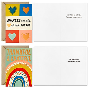Hallmark Thank You Cards Assortment, Nurses are Superheros (16 Thank You Notes with Envelopes) for Nurses Day, Caregivers, RN, LPN, Travel Nurse, Healthcare Workers