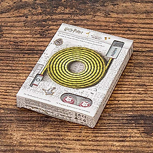 Numskull Official Harry Potter LED USB Type-C Cable and Thumb Stick Grips - 1.5M Fast Charging Lead, Nintendo Switch Controller Mod (Xbox Series X/)