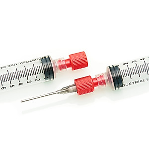 Dispense All - DMF Cap - Dual Male-female Luer Lock Cap, Non-sterile (Red, 25)