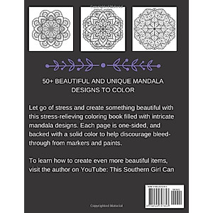 Stress-Relieving Adult Coloring Book: Mandalas