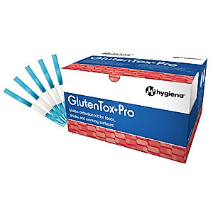 Hygiena GlutenTox Pro Gluten Detection Kit for Foods, Beverages, and Surfaces (25 Tests)