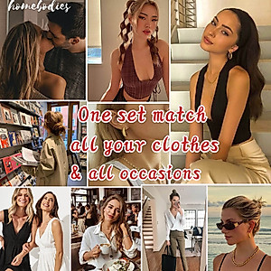 54 Pairs Gold Hoop Earrings Set for Women Multipack, Boho Fashion Statement Stud Hoop Earrings Pack Butterfly Shaped Assorted Small Big Hoop Earrings for Jewelry