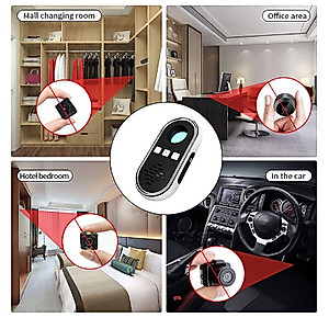 OLYAXEN Anti Hidden Camera Detector Spy Camera Finder Personal Emergency Safe Sound Alarm with Mini LED Flashlight Pocket Sized Camera Finder Locates Hidden Camera Quickly and Instantly